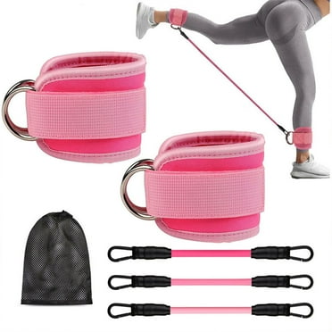 Ankle Resistance Bands With Cuffs for Working Out, Kickbacks, Hip, Leg ...