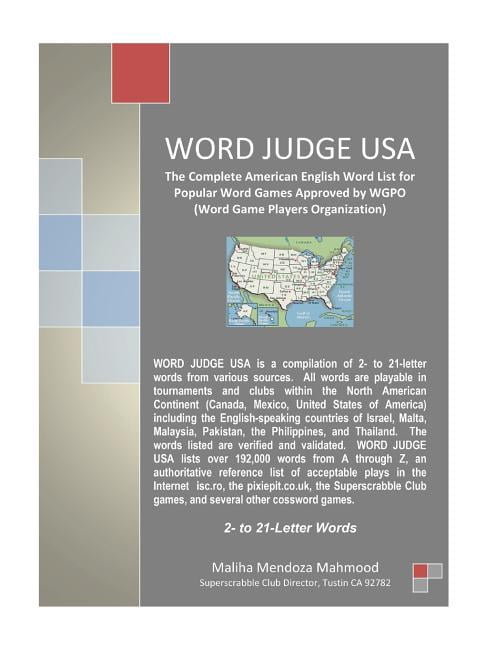 WORD JUDGE USA: The Complete American English Word List for Popular ...