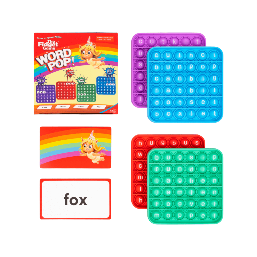 The Fidget Game Word Pop CVC Words: Reading & Phonics Interactive and ...