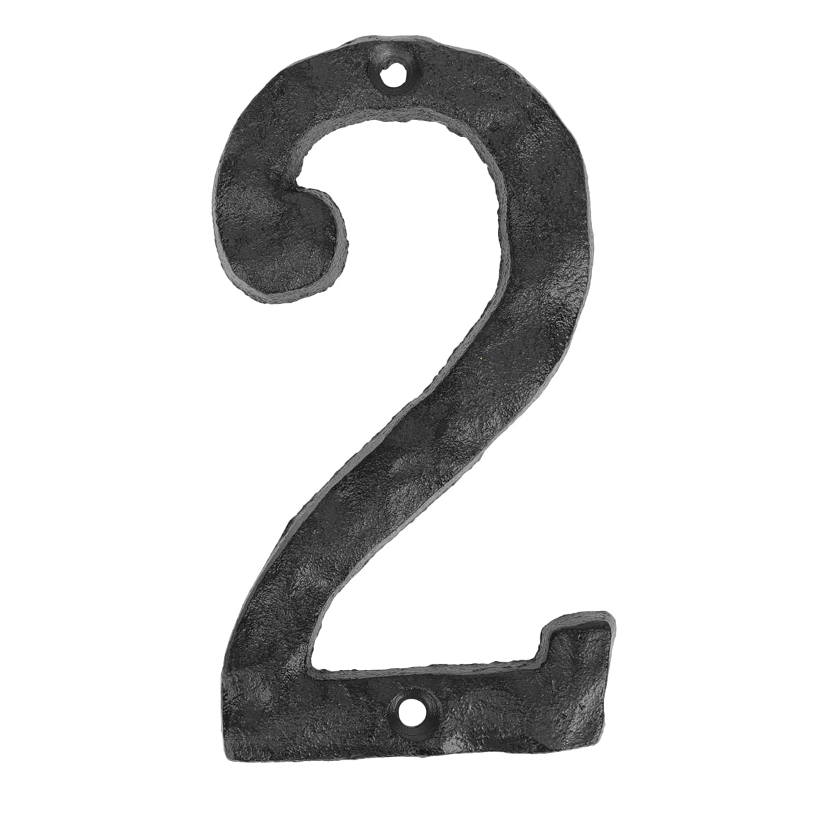 WORGEOUS Black Cast Metal House Numbers Plaque - Door Sign for Home and ...