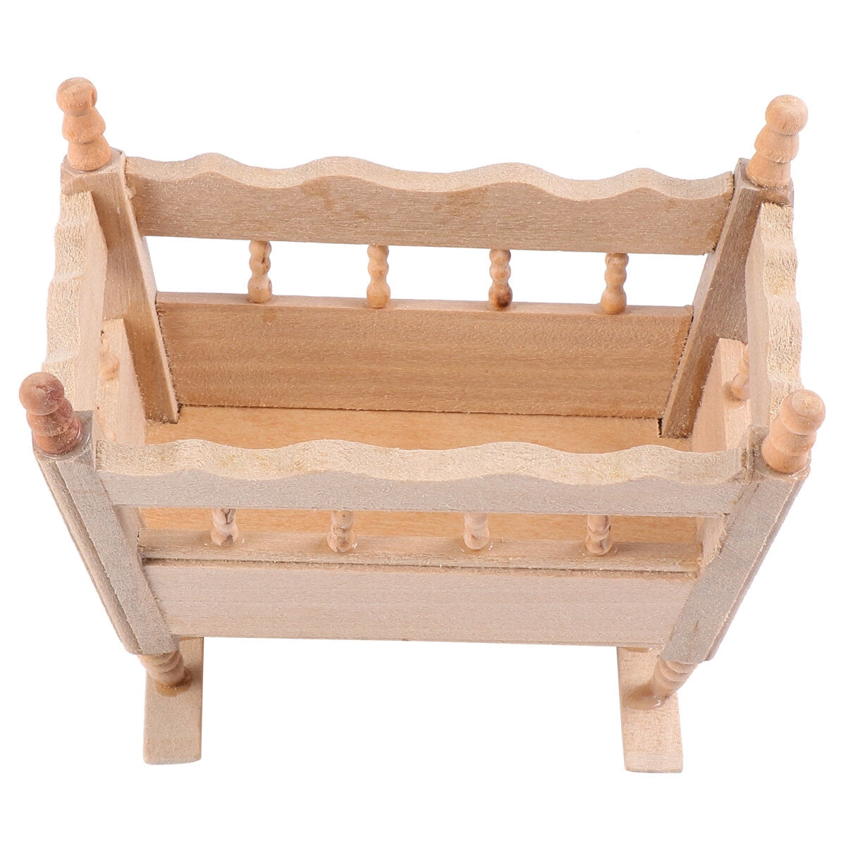 WORGEOUS 1 PC Chic Miniature Furniture Model Mini Handmade House Cradle ...