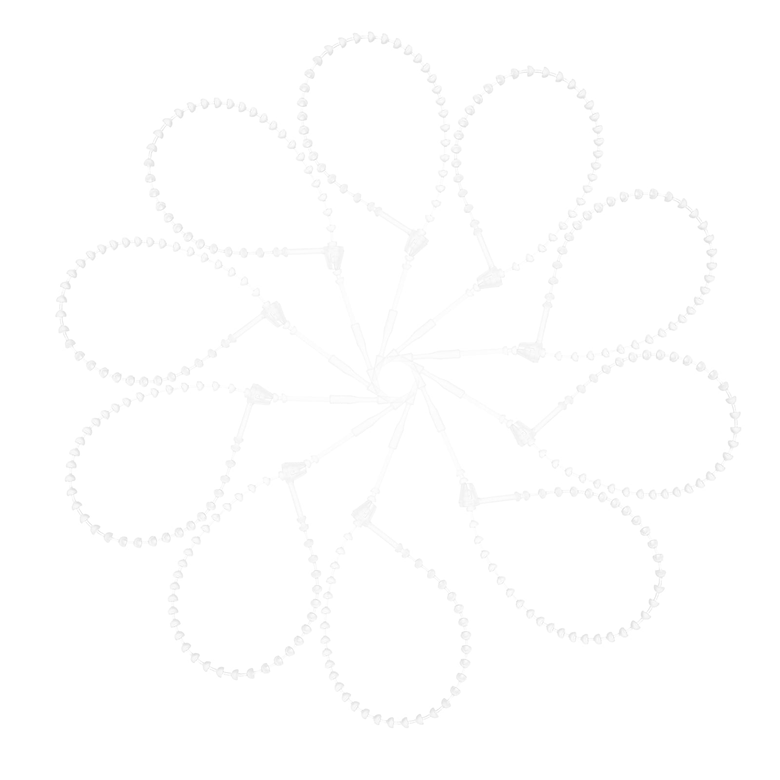 WORGEOUS 1 Pack Clear Adjustable Security Tagging Fasteners Plastic ...