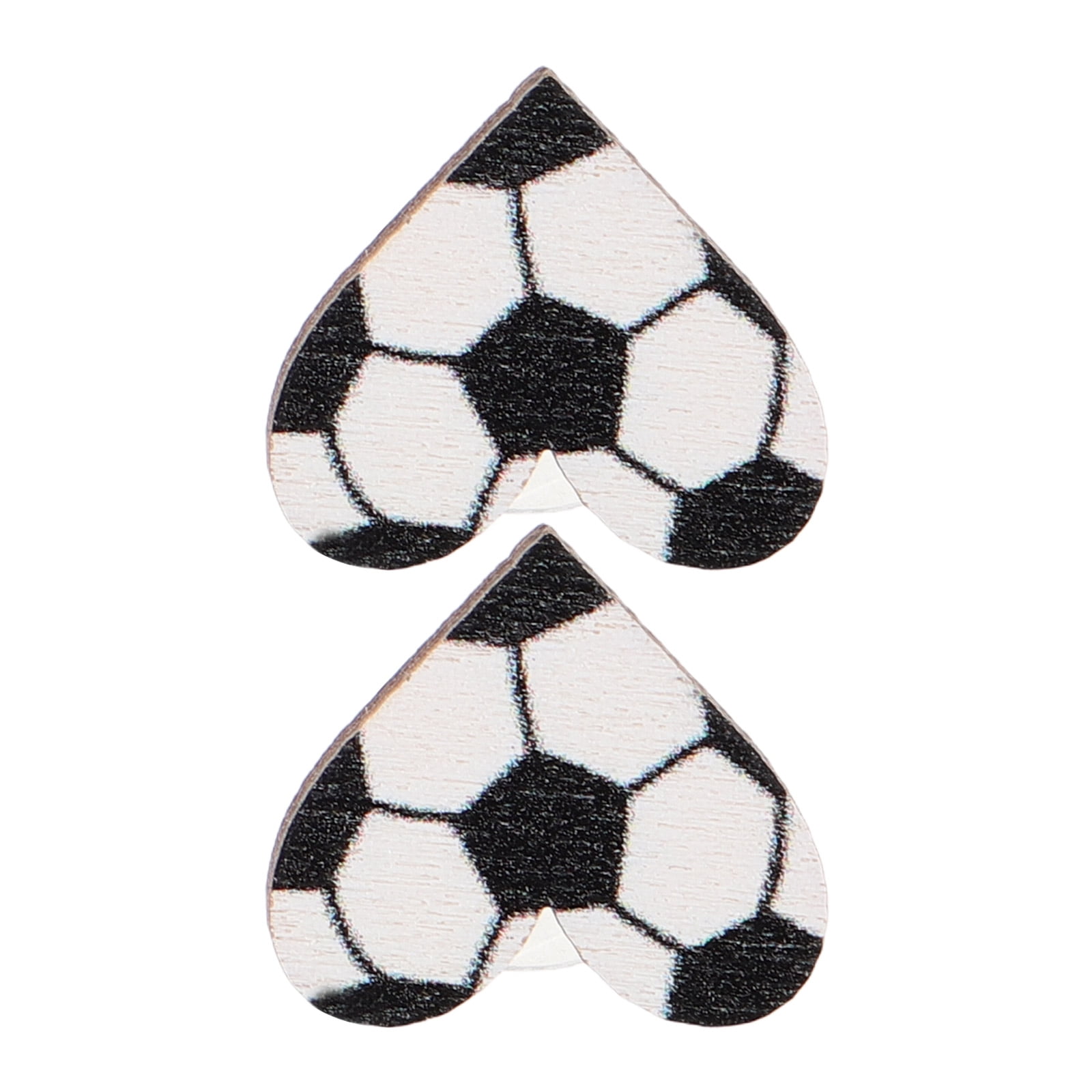WORGEOUS 1 Pair Of Heart Earring Soccer Ball Earrings Soccer Shape Ear ...