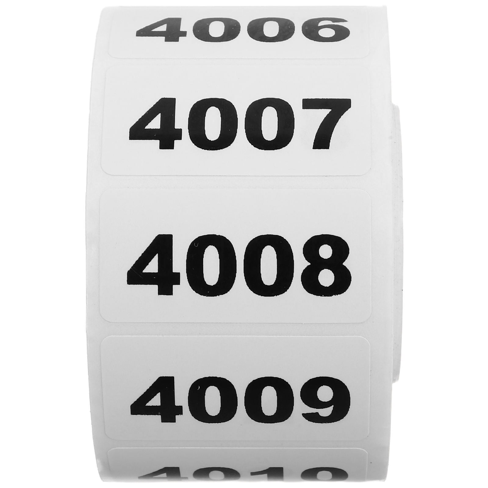 WORGEOUS 1 Roll Consecutive Number Labels Inventory Stickers Self ...