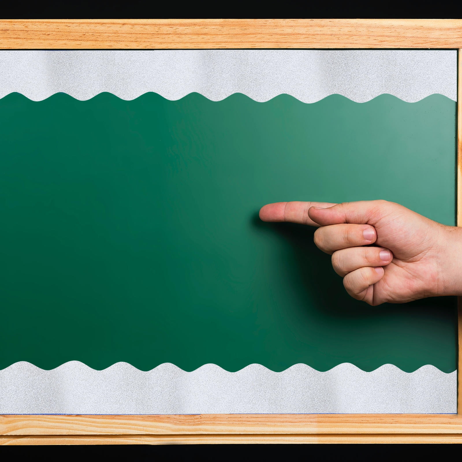 WORGEOUS 1 Roll Decorative Glitter Blackboard Border Decal Bulletin ...