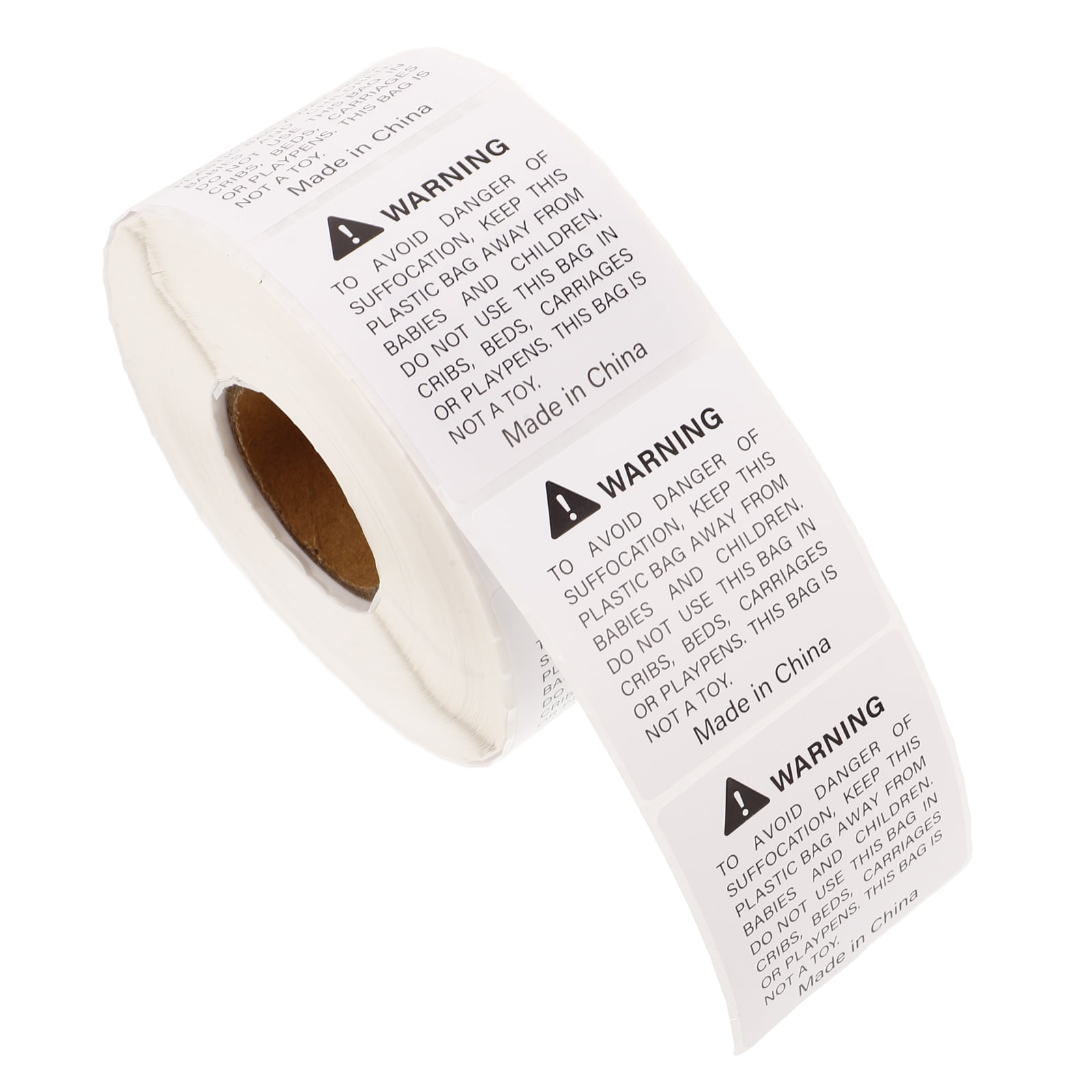 WORGEOUS 1 Roll Warning Label Self-adhesive Sticker Suffocation Fragile ...