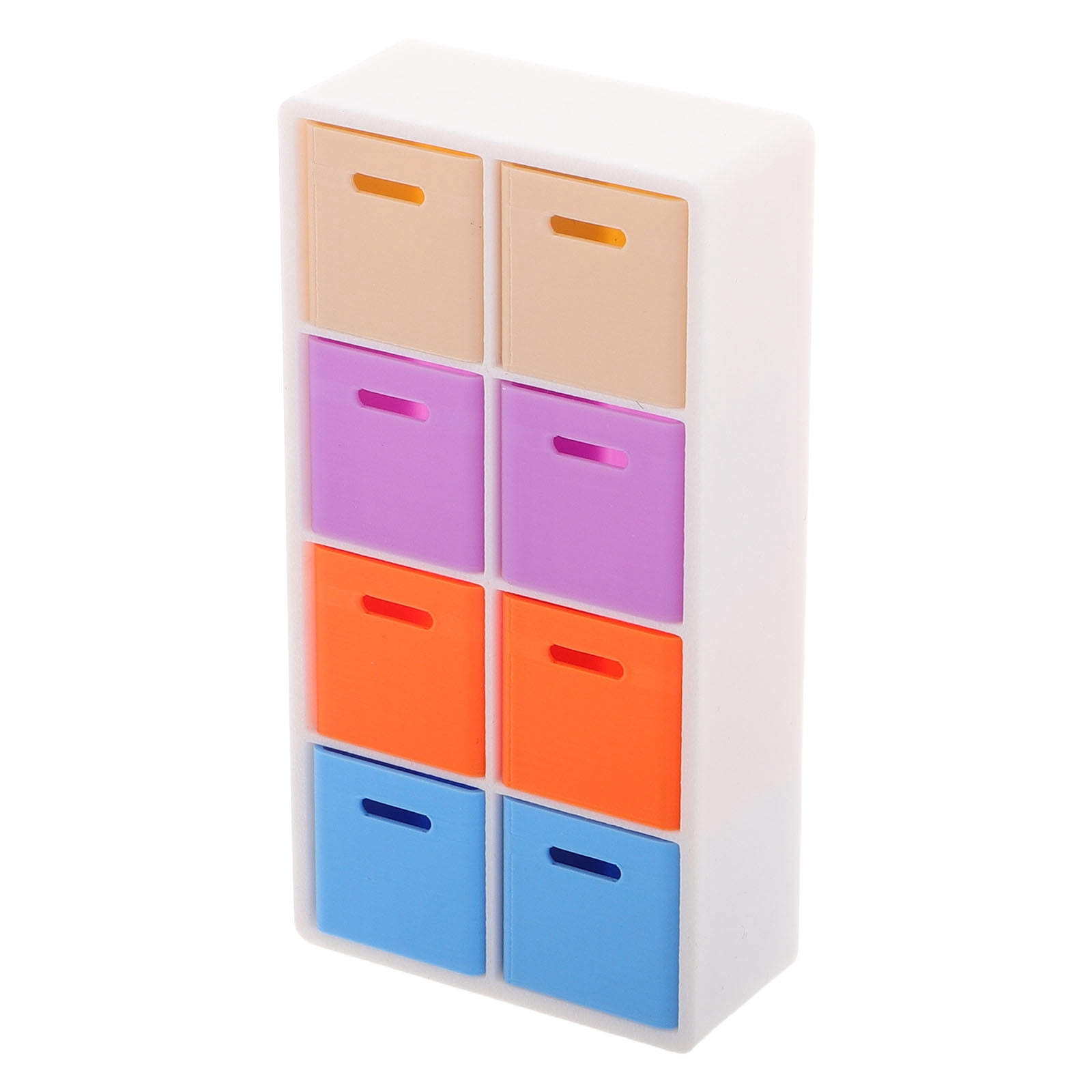 WORGEOUS 1 Set 1:12 Scale Miniature Dollhouse Combination Storage Box ...