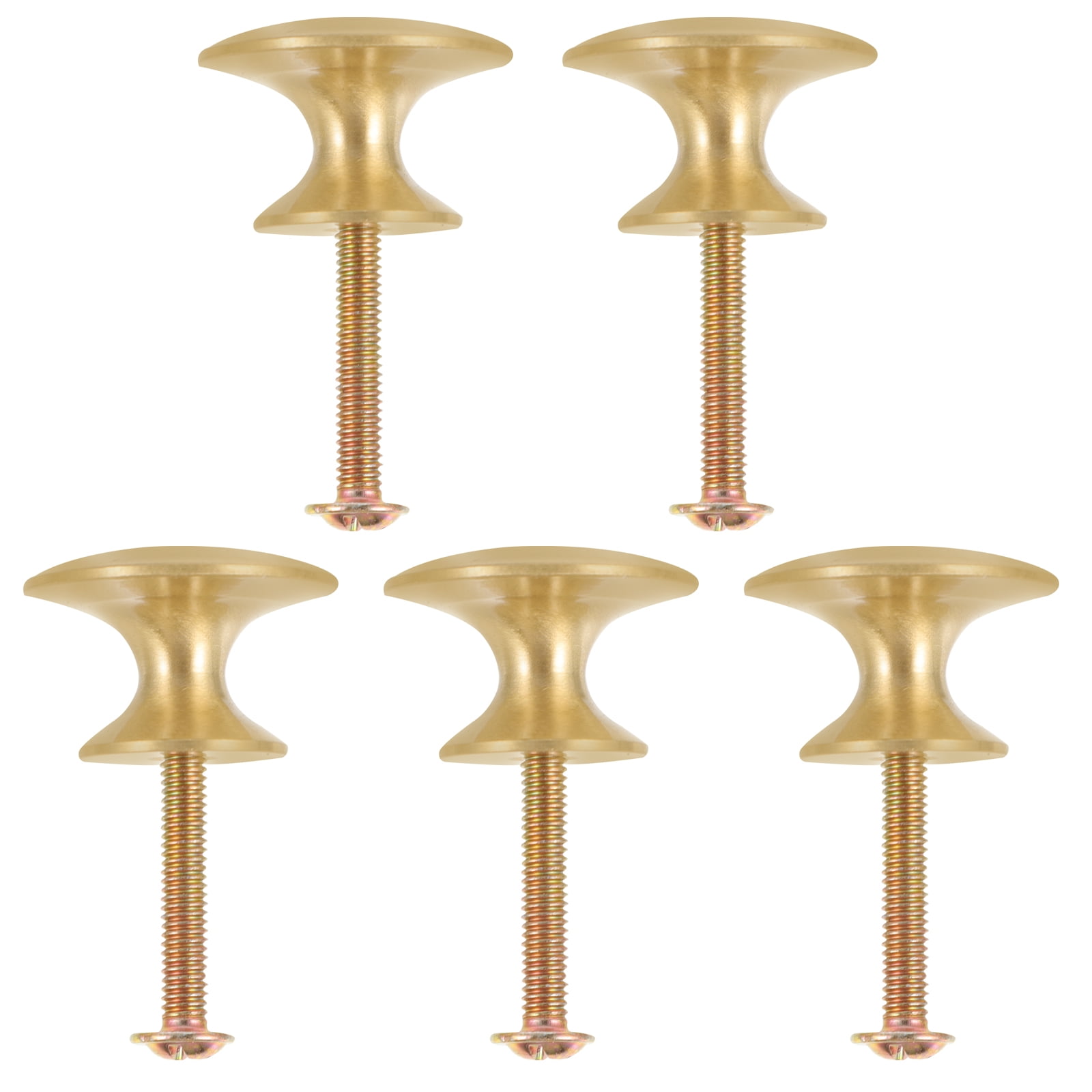 WORGEOUS 1 Set 4Pcs Brass Round Cabinet Handles Vintage Drawer Pull ...