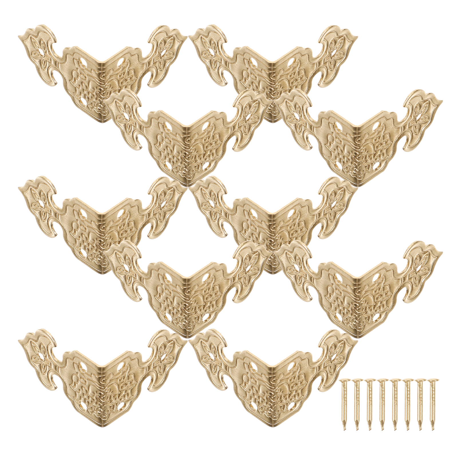 WORGEOUS 1 Set Antique Wooden Box Corner Guards Chinese Style Jewel ...