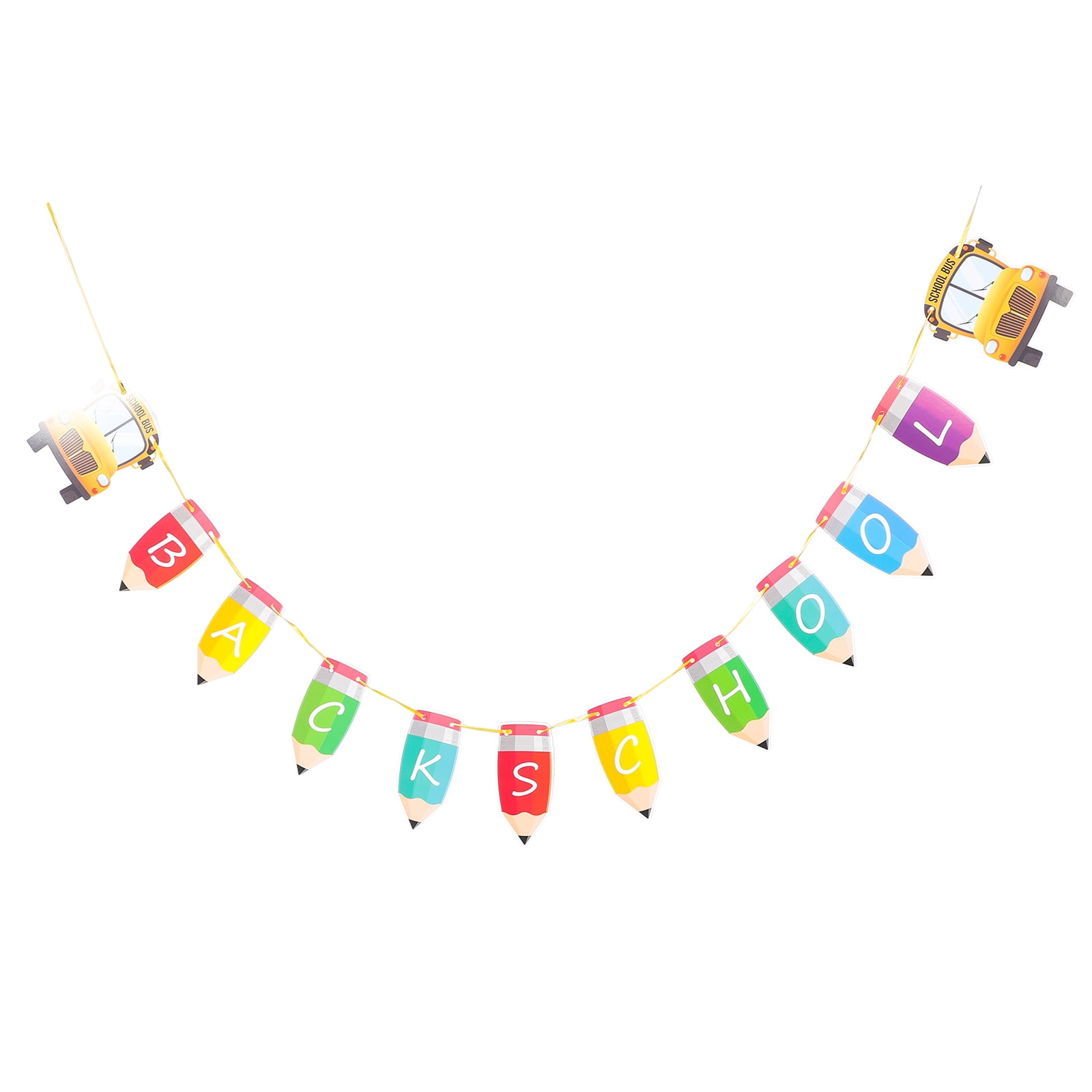 WORGEOUS 1 Set Back To School Banner 2 in 1 Welcome Banner Hanging ...