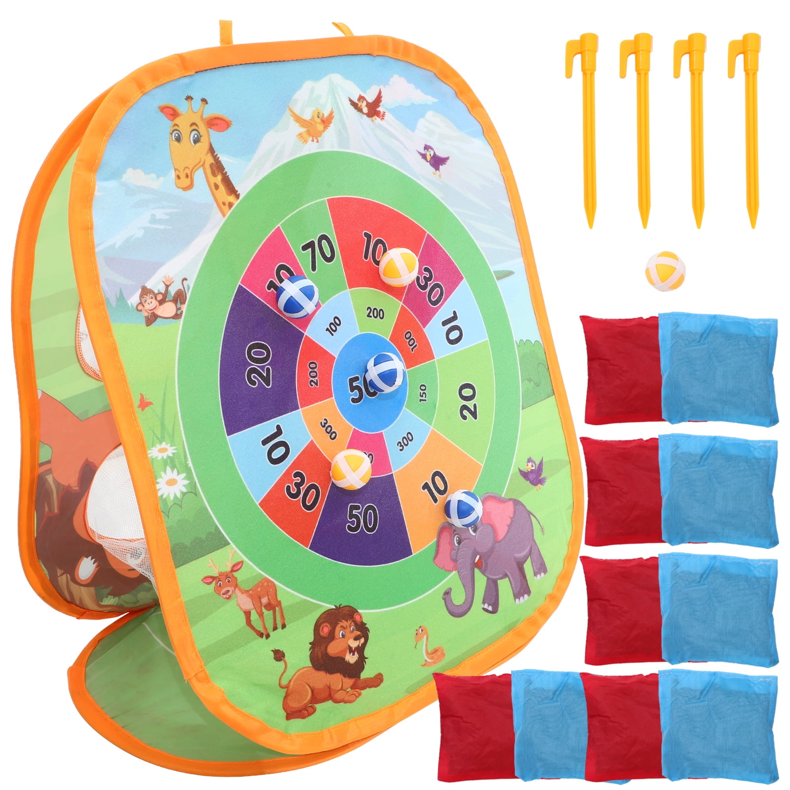 WORGEOUS 1 Set Bean Bag Throwing Game Kids Bean Bag Toss Game Toy ...