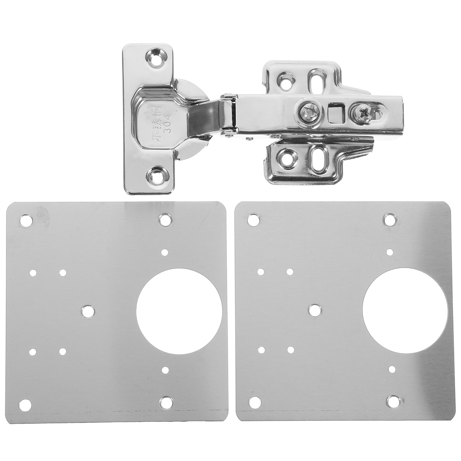 WORGEOUS 1 Set Cabinet Hinge Furniture Hinge Partial Overlay Kitchen ...
