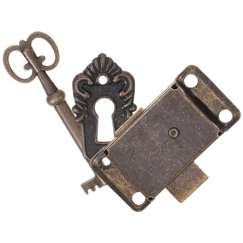 WORGEOUS 1 Set Cabinet Locks Retro Lock Cabinet Locks with Key Cabinet ...