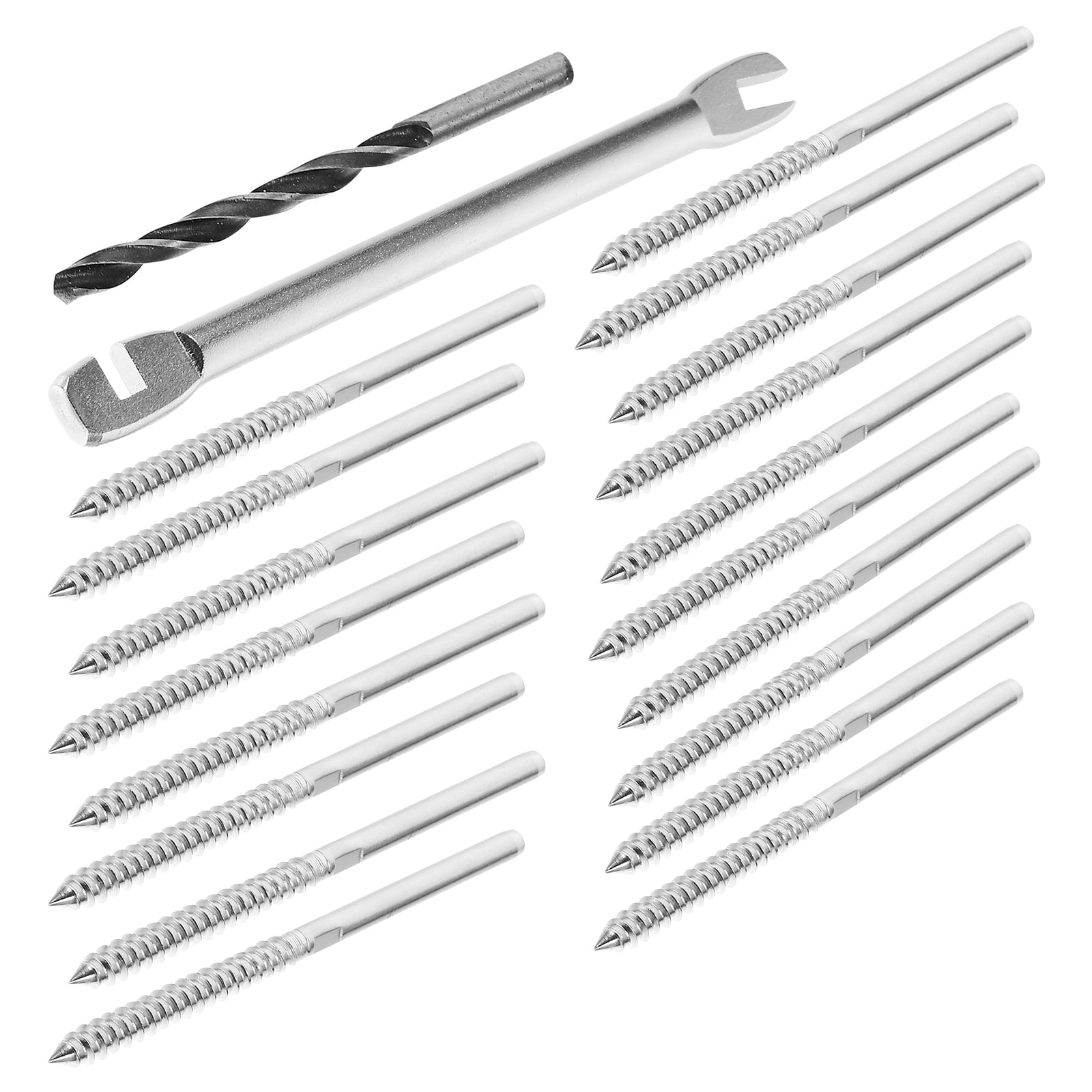 WORGEOUS 1 Set Cable Railing Kit Lag Screw 1/8 Inch Deck Railing ...