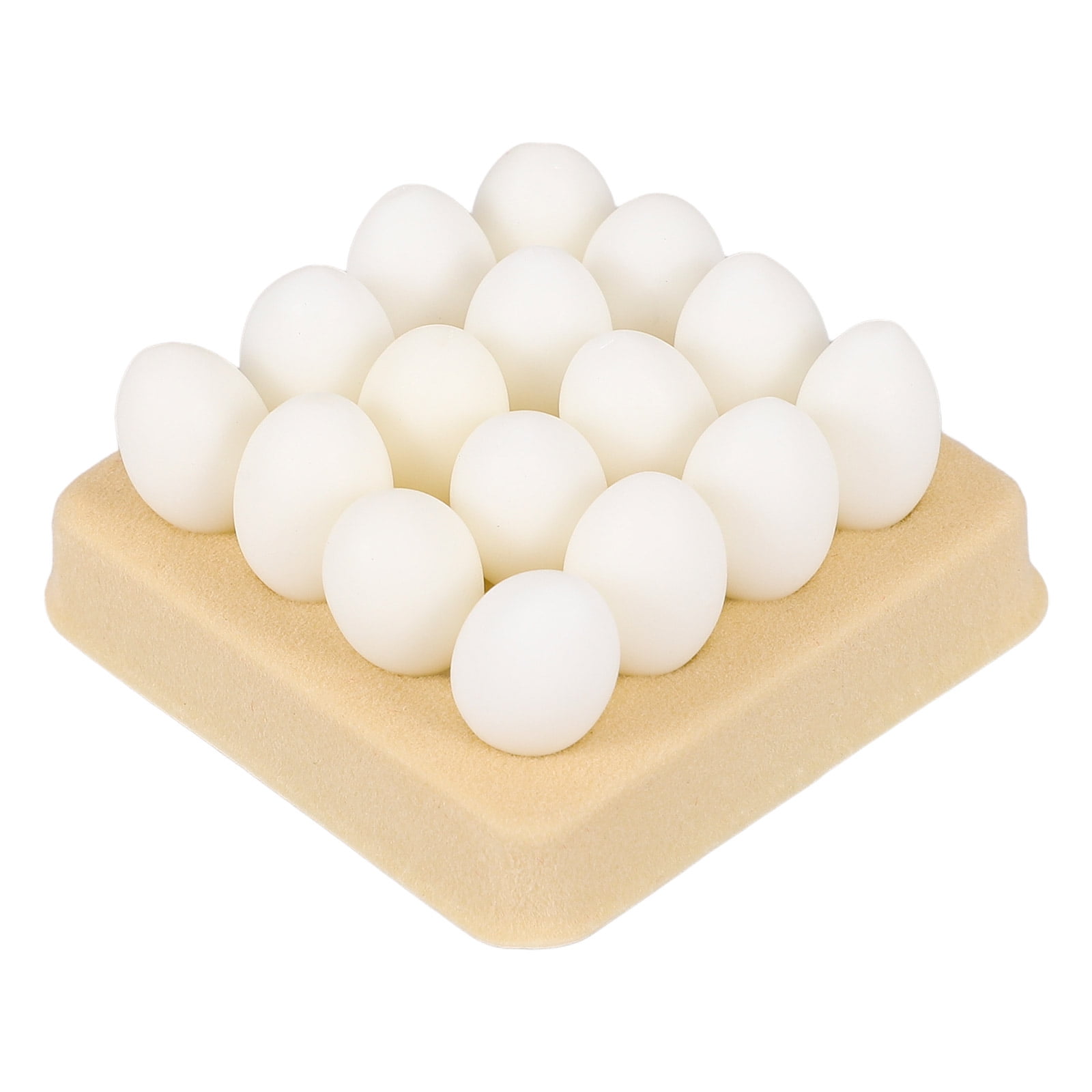 WORGEOUS 1 Set Doll House Eggs Mini Eggs Miniature Egg Tray and Egg ...