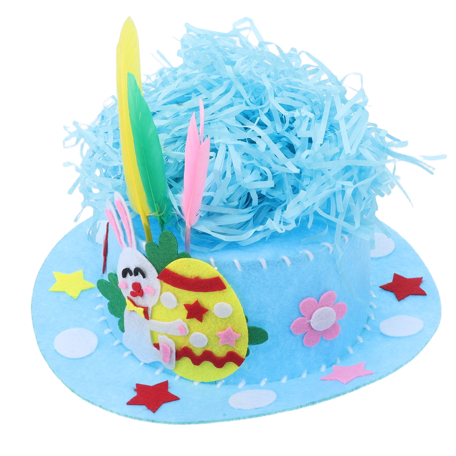 WORGEOUS 1 Set Easter Bonnet Kit Easter DIY Craft Set Kids Make Your ...