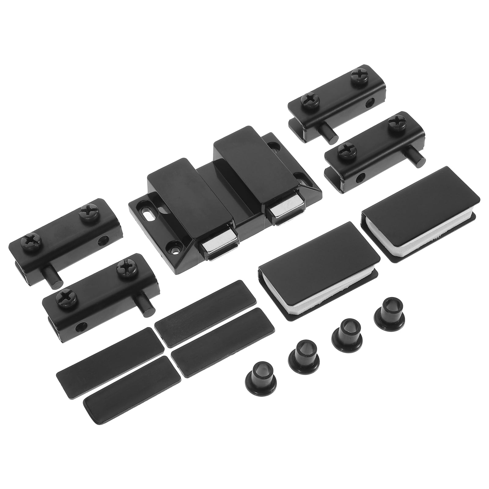 WORGEOUS 1 Set Glass Door Hinge Magnetic Corner Cabinet Hinge Invisible ...