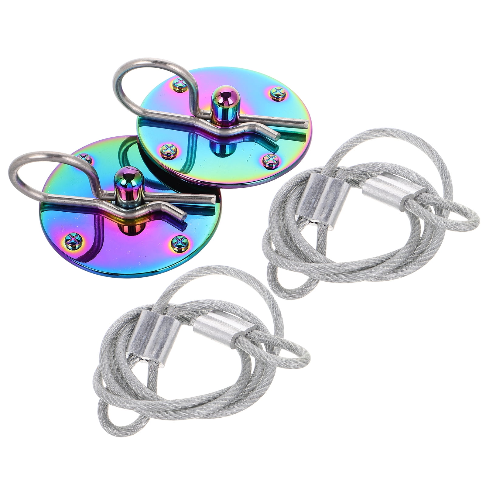 WORGEOUS 1 Set Hood Pin Plate Lock Kit Quick Release Bumper Fasteners ...