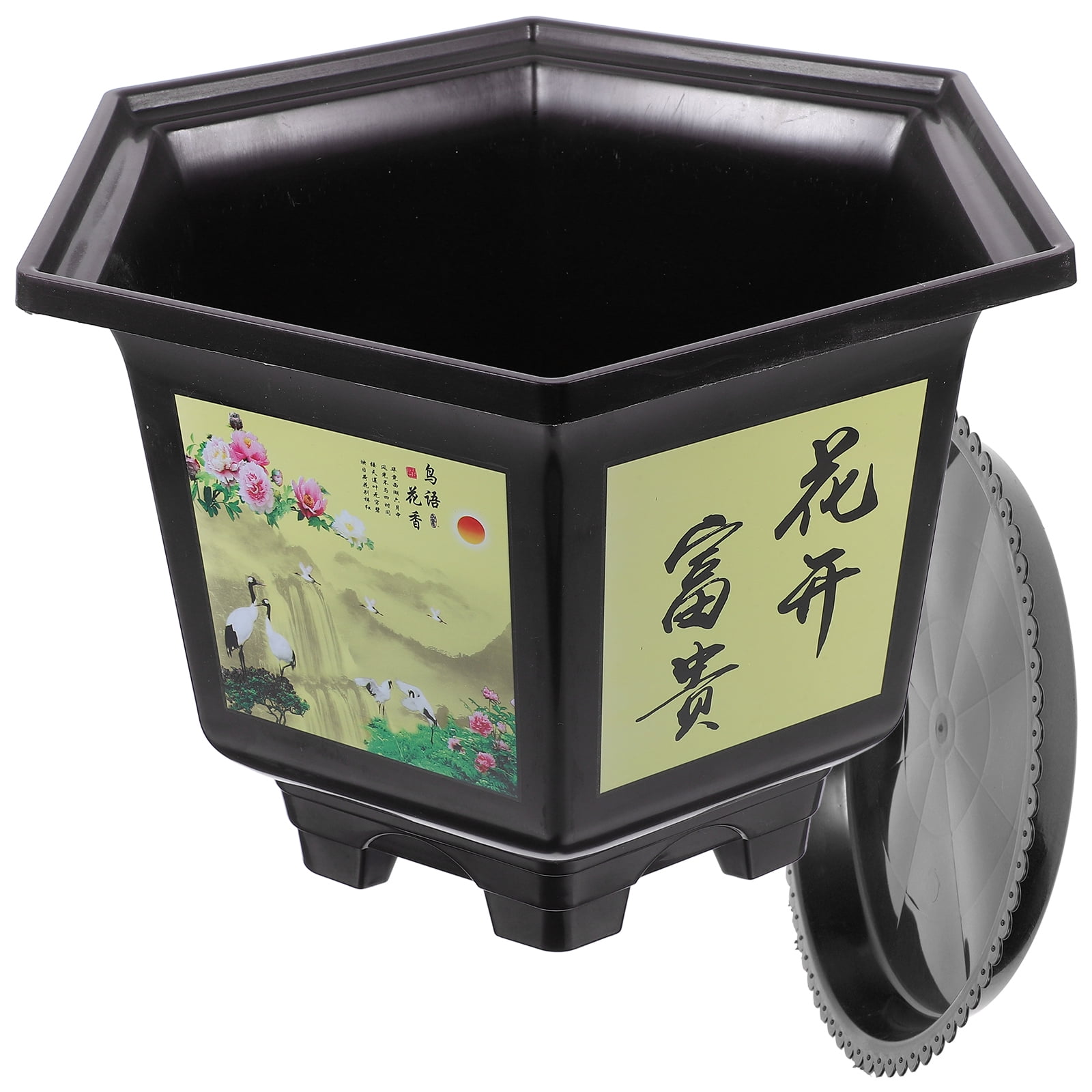 WORGEOUS 1 Set Large-size Planting Basins Plastic Plants Nursery Pots ...