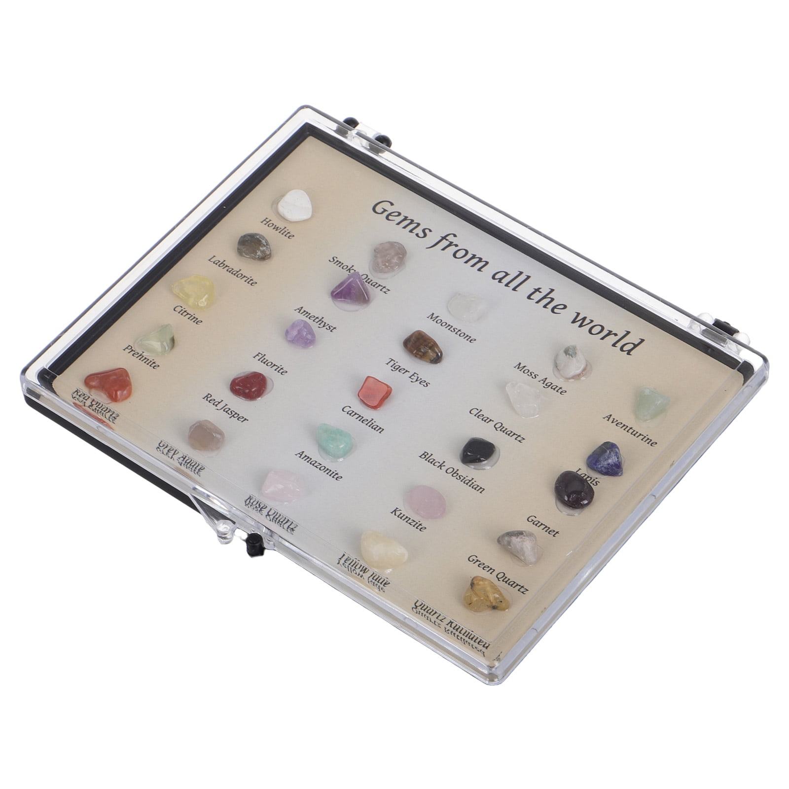 WORGEOUS 1 Set Mini Crystal and Gemstone Collection Box with 25 ...