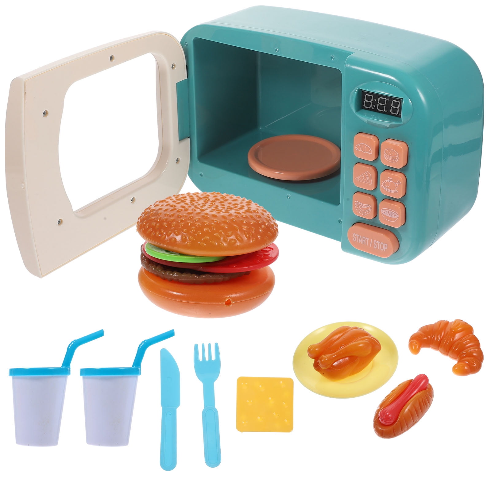 WORGEOUS 1 Set Mini Microwave Oven Toys Kit Children Toys Child ...