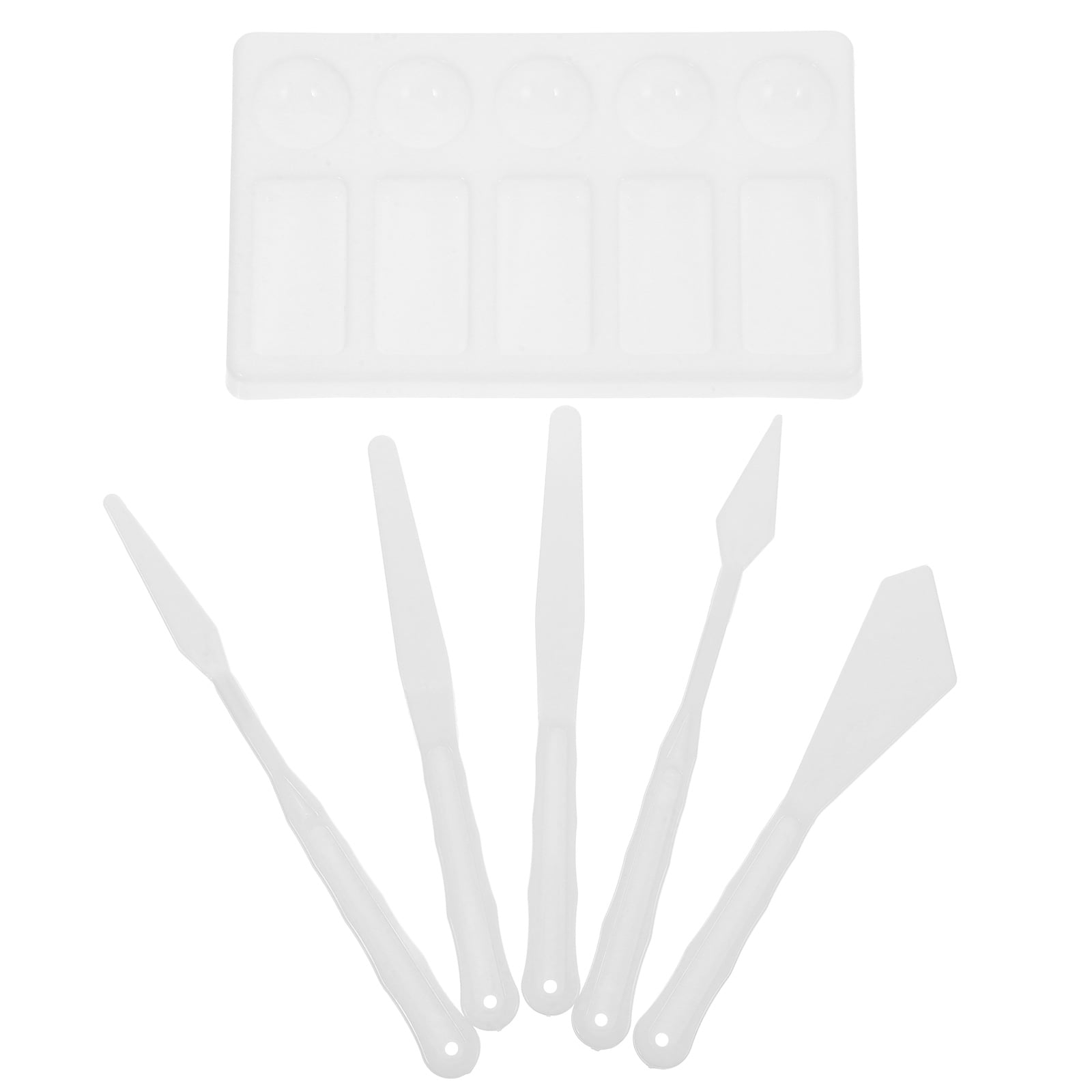 WORGEOUS 1 Set Paint Scraper and Palette Set Plastic Watercolor Paint ...
