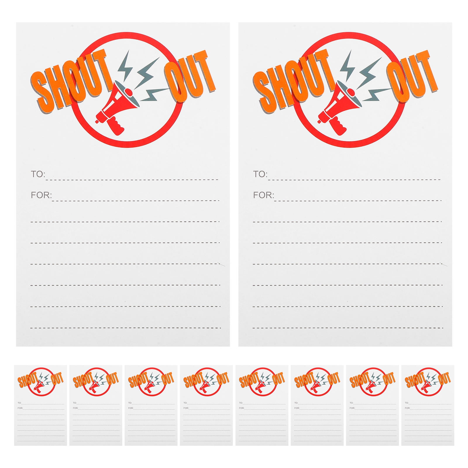 WORGEOUS 1 Set Recognition And Reward Cards For Students Teachers And ...