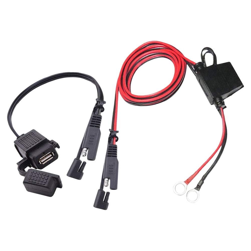 WORGEOUS 1 Set Sae To Usb Quick Connect Adapter 2.1a Waterproof Charger ...