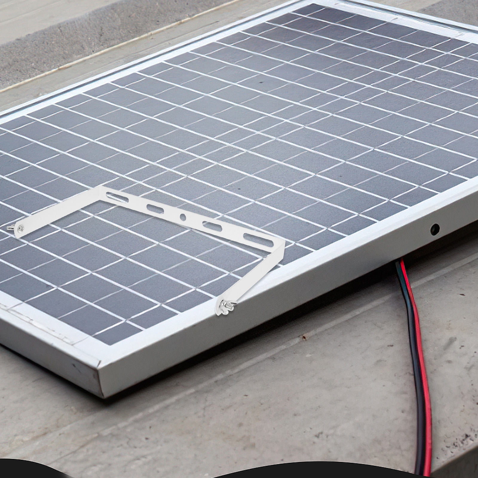 WORGEOUS 1 Set Solar Panel Mounting Bracket Kit Wall Mount Rack For ...