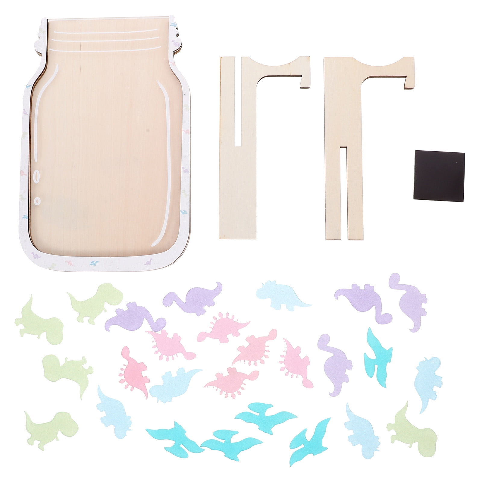 WORGEOUS 1 Set Wooden Reward Chart Motivate Jar Motivate Chart Wooden ...