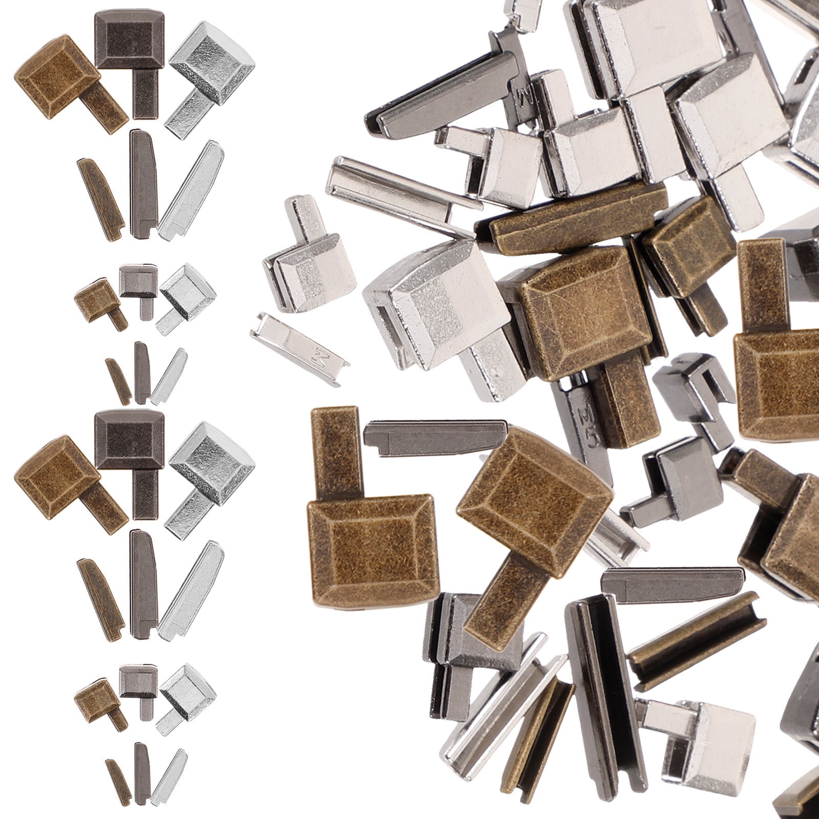 WORGEOUS 1 Set Zipper Repair Kit With Zipper Stops Insertion Pin For ...