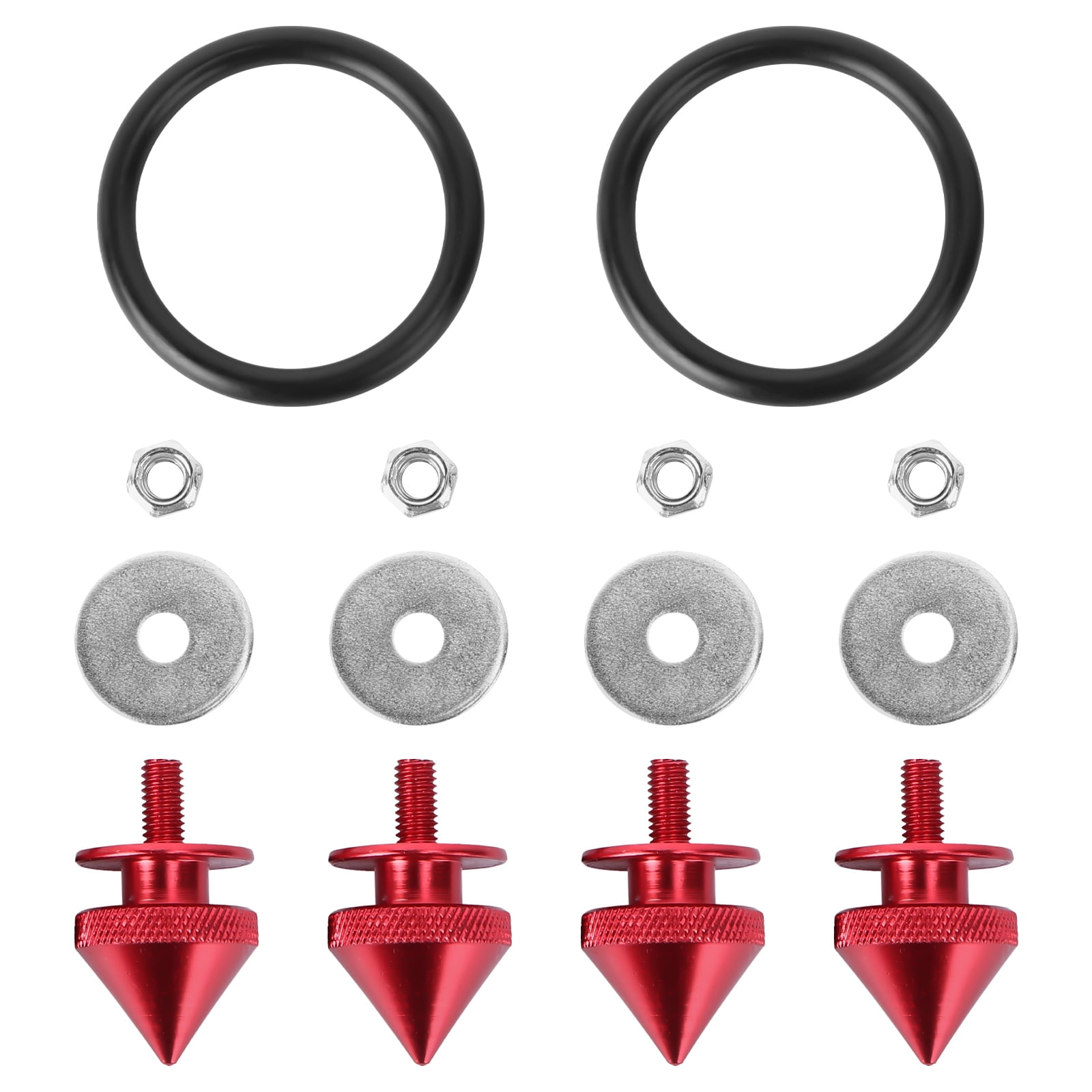 WORGEOUS 1 Set of Auto Bumper Wheel Eyebrow Metal Fastener Screw Rivet ...