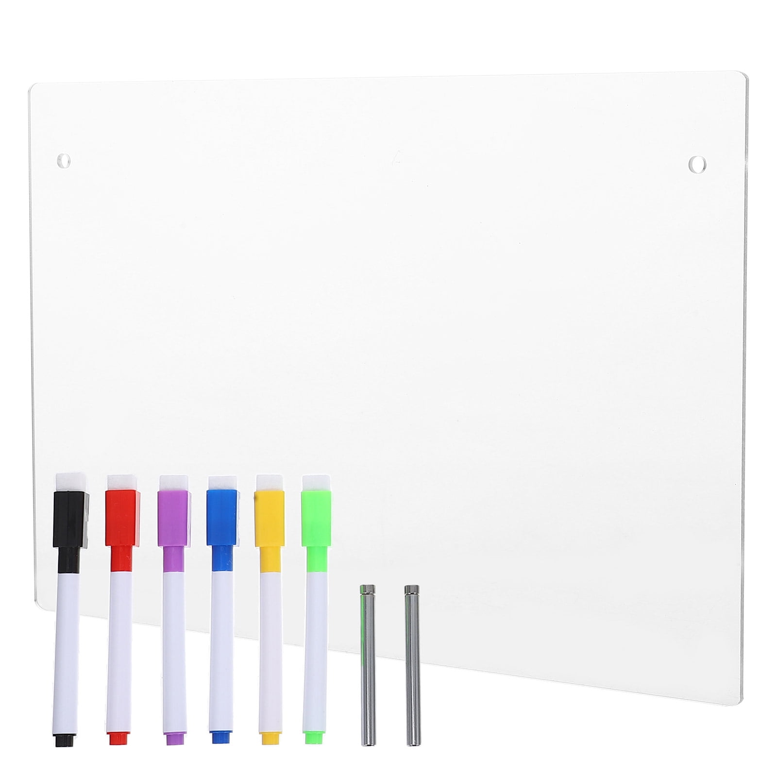 WORGEOUS Clear Acrylic Dry Erase Board Set - Tabletop Writing Memo ...