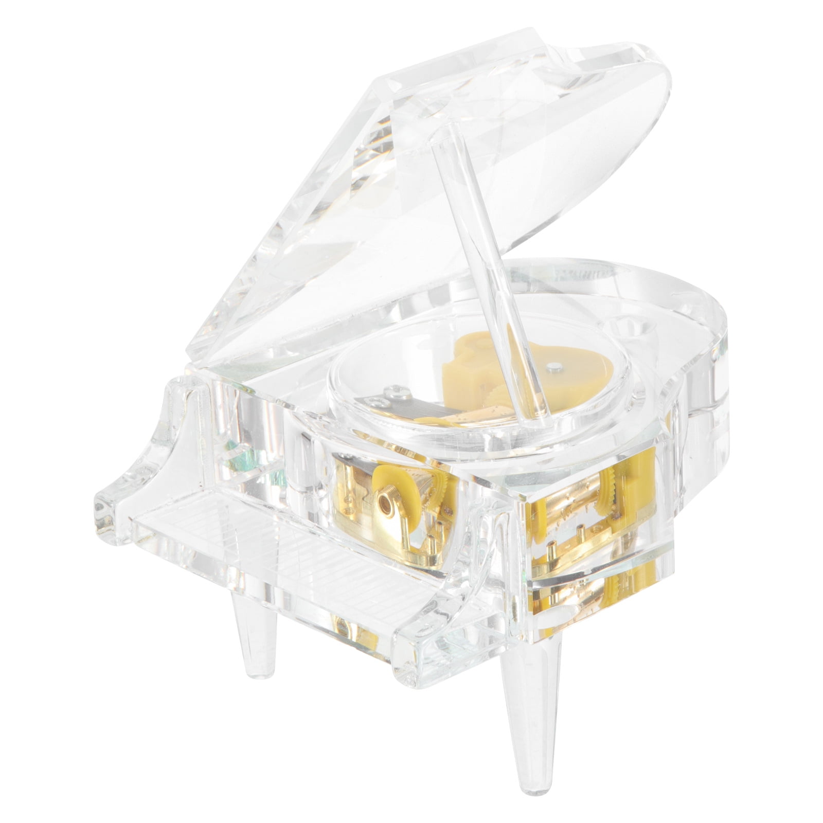 WORGEOUS 1 Set of Crystal Music Box Piano Shape Decorative Music Box ...