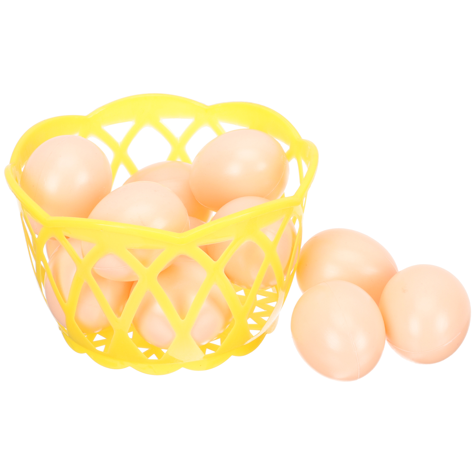 WORGEOUS 1 Set of DIY Plastic Eggs DIY Easter Eggs Decor Simulation Egg Shape Painting Toys with ...