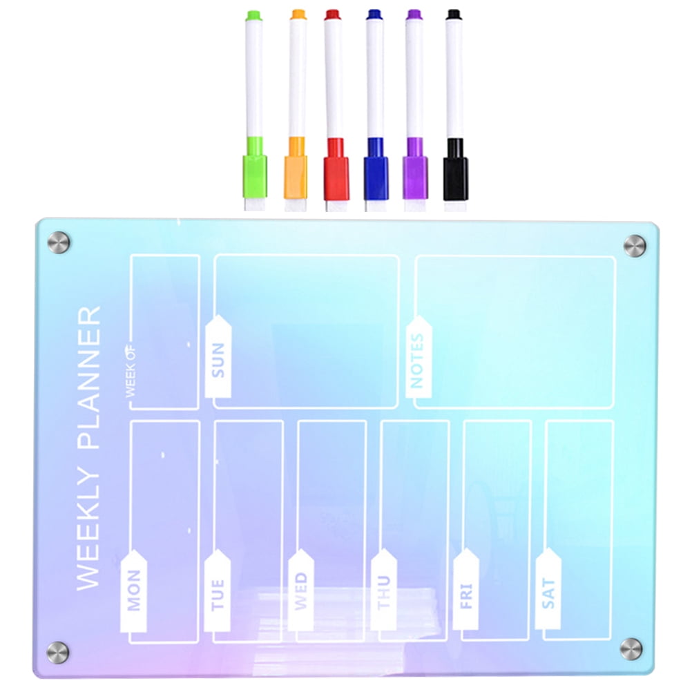 WORGEOUS 1 Set of Desk Dry Erase Board Acrylic To Do List Memo Board ...