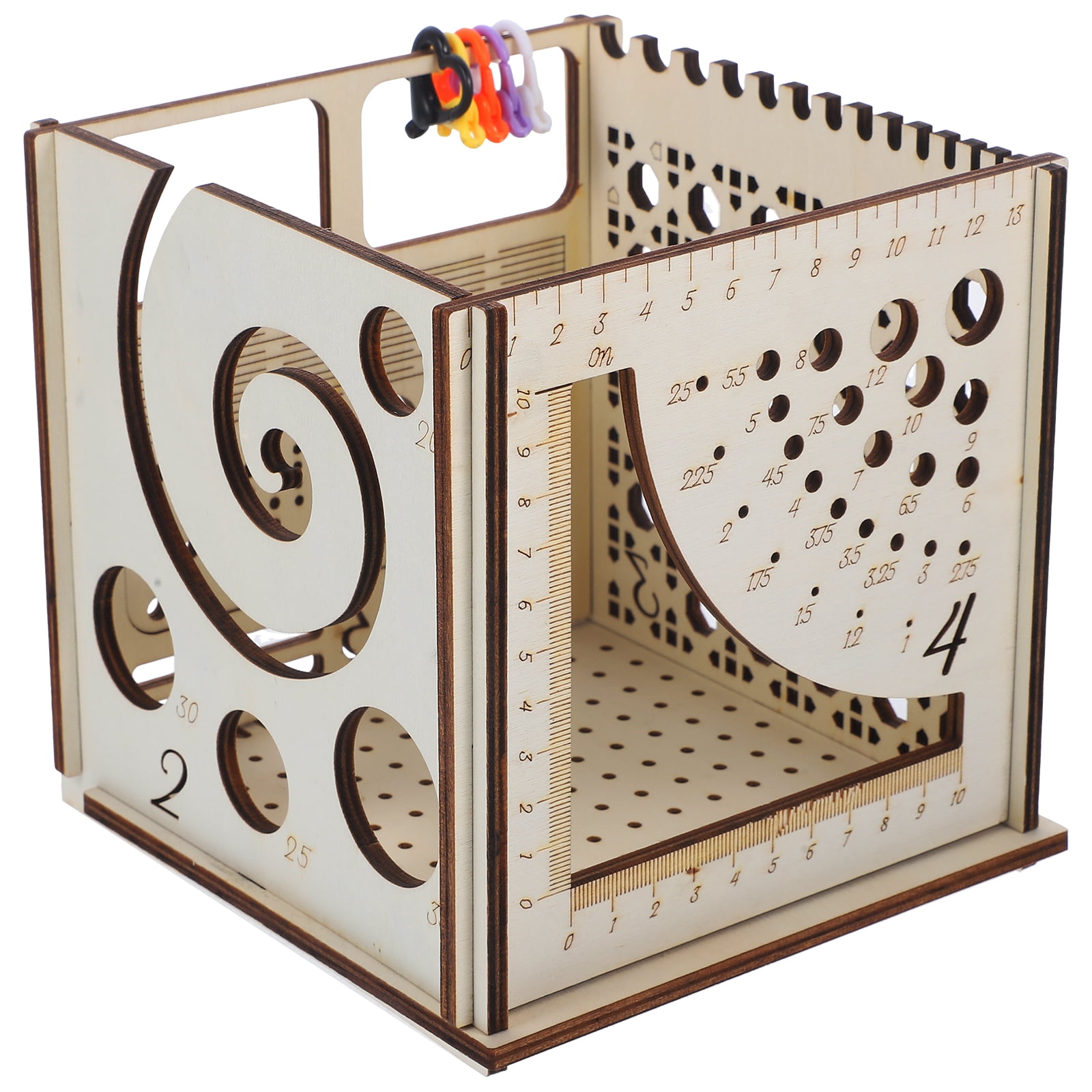 WORGEOUS 1 Set of Knitting Tools Box Yarn Storage Box Portable Crochet ...