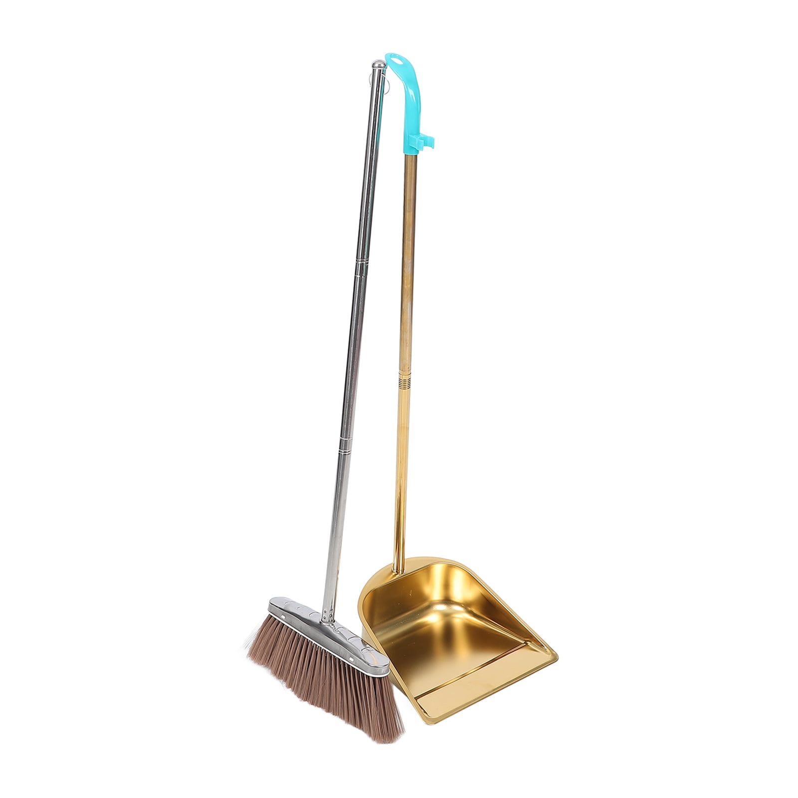 WORGEOUS 1 Set of Stainless Steel Broom Dustpan Set Household Cleaning ...