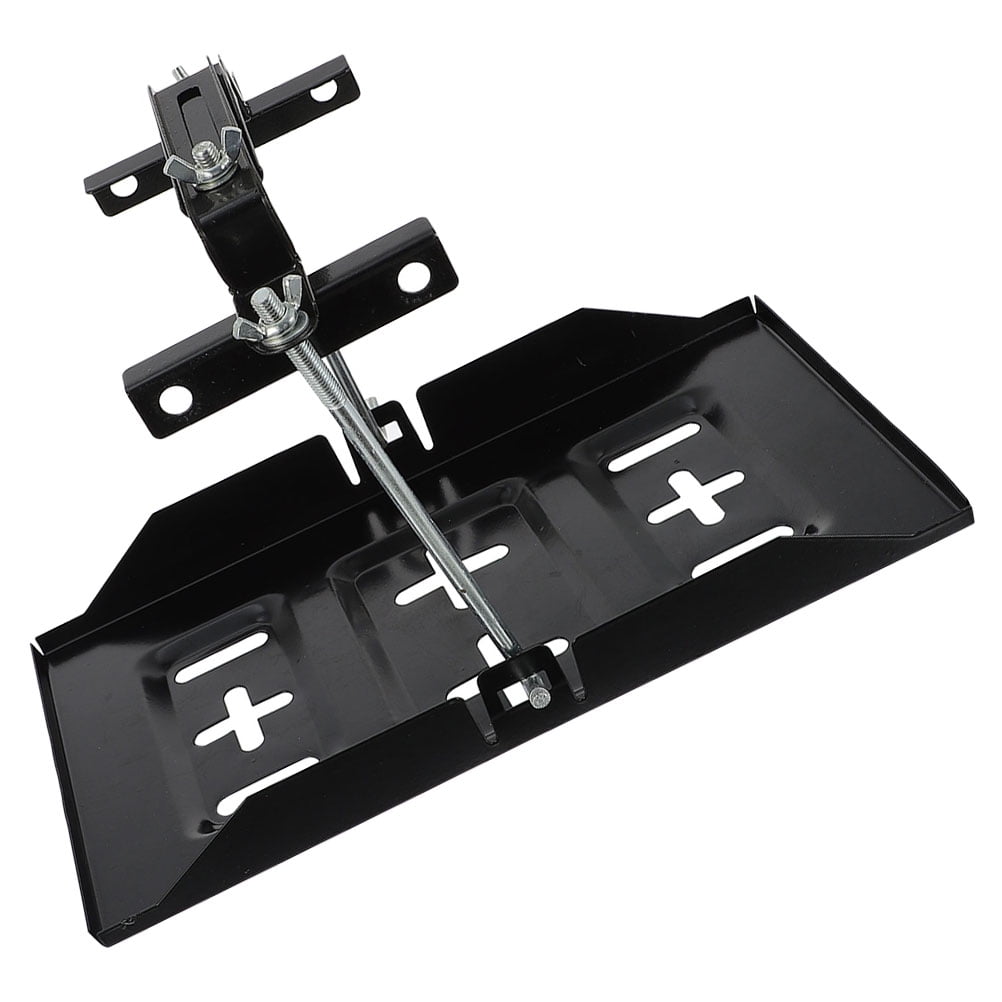 WORGEOUS 1 Sets Car Battery Tray Set Steel Battery Clamp Adjustable ...