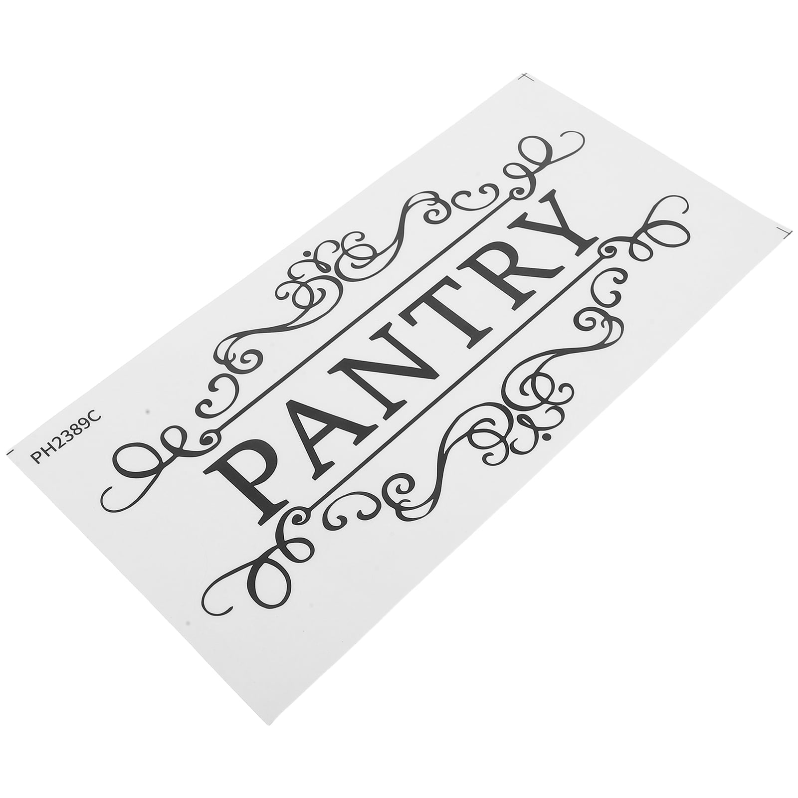 WORGEOUS 1 Sheet Pantry Word Sticker For Storage Room Laundry Room Wall ...