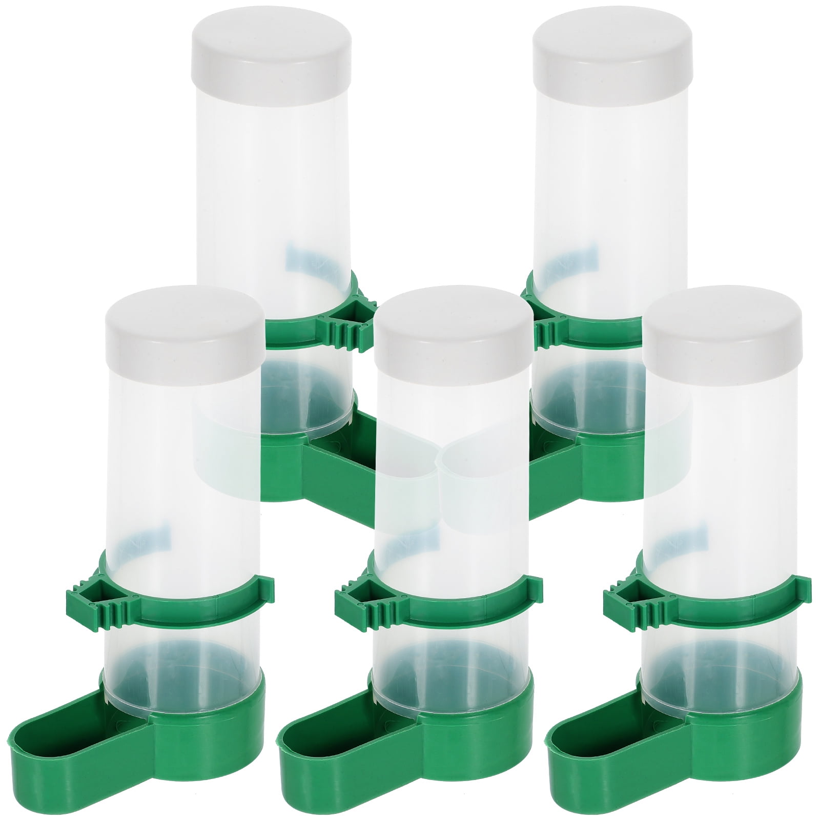 WORGEOUS 10 PCS Bird Feeding Automatic Feeding Discharger Anti ...