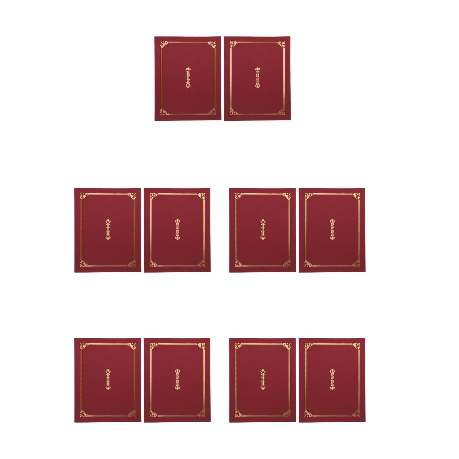 WORGEOUS 10 PCS Diploma Covers A4 Diploma Holder Certificate Covers ...