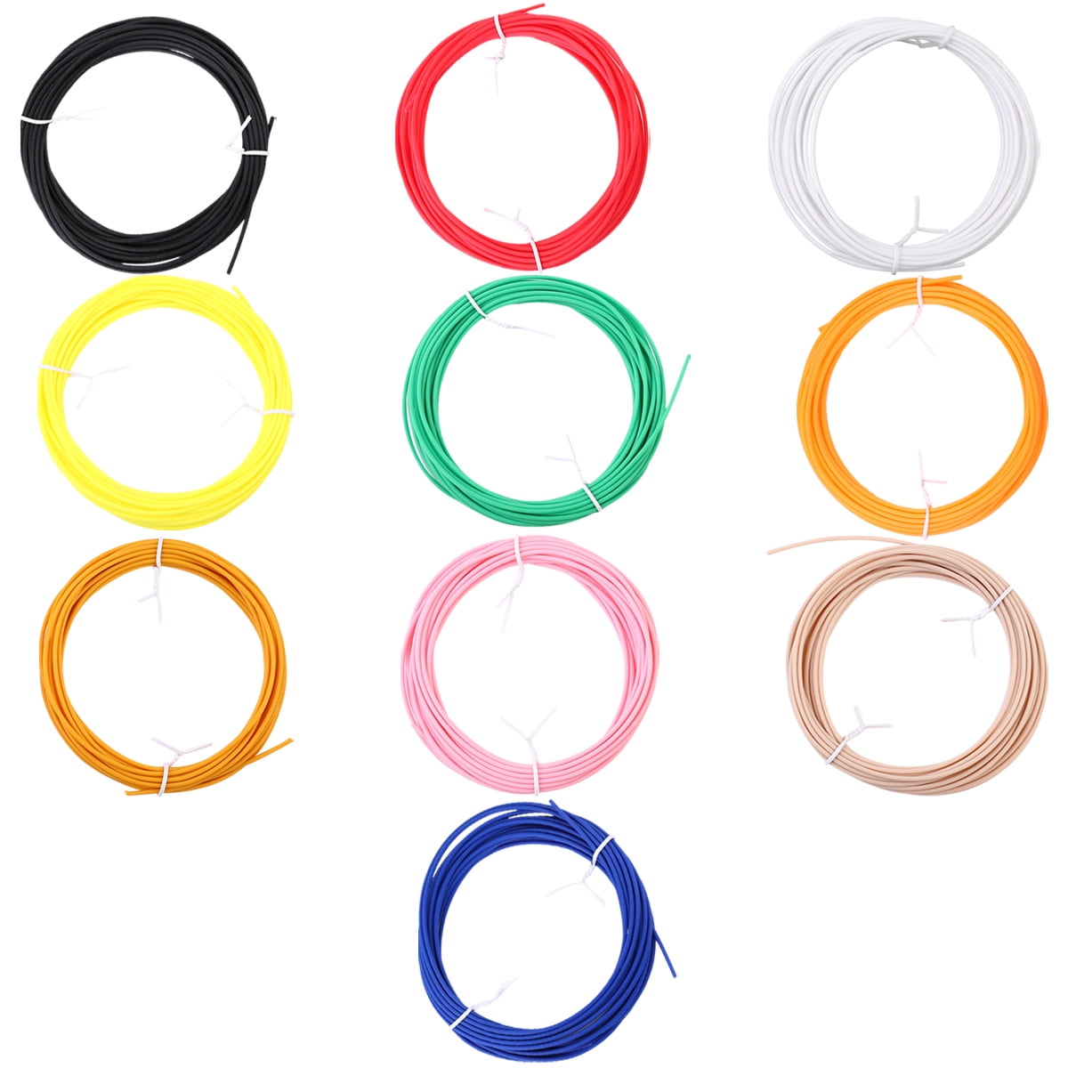 WORGEOUS 10 Pc Printer Filament Dimensional 3d Printing Wire - Walmart.com