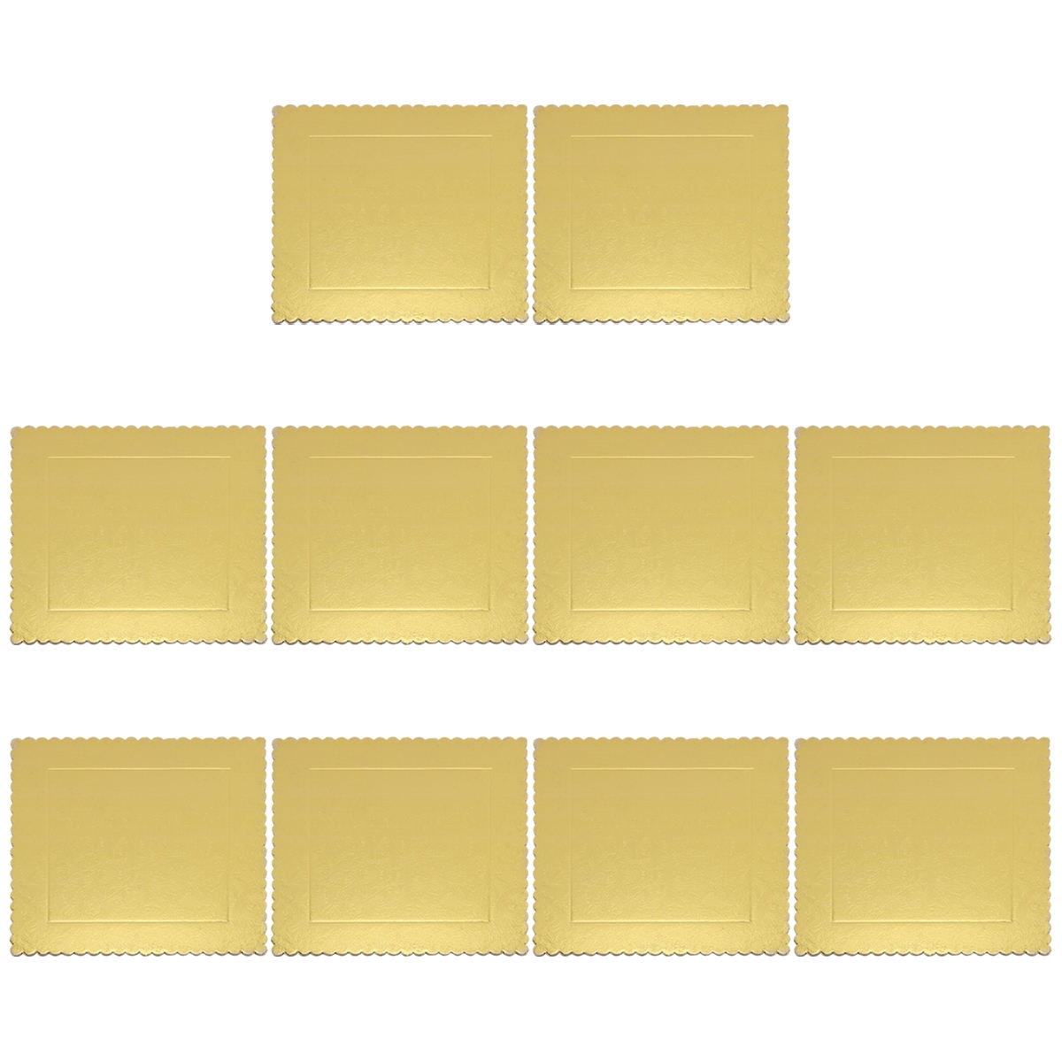 WORGEOUS 10 Pcs Cake Board Cake Toppers Cake Base Gold Cake Tray ...