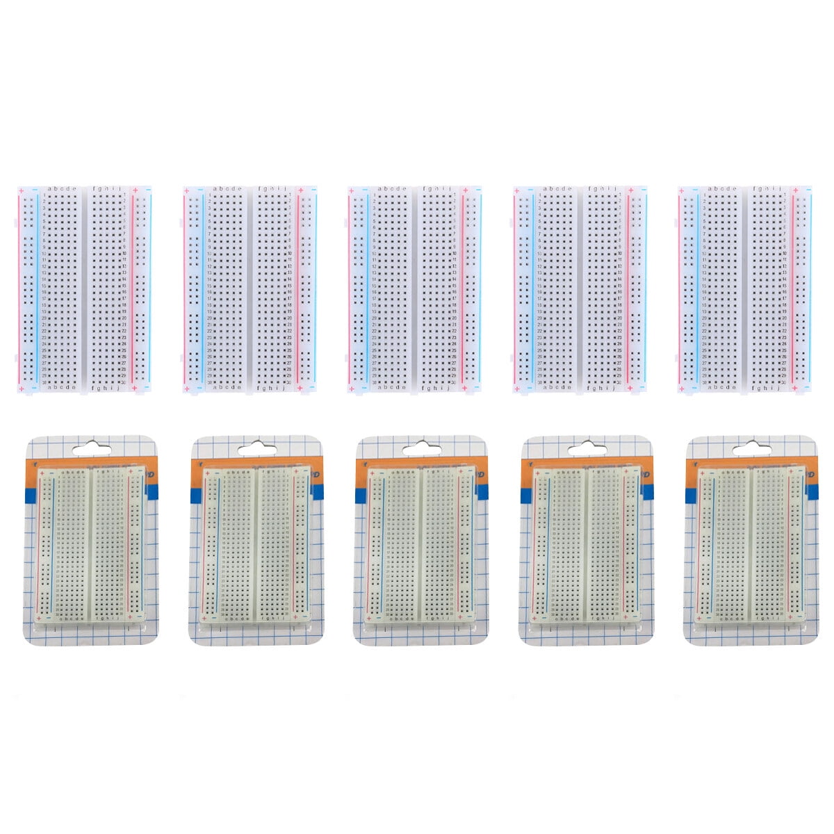 WORGEOUS 10 Pcs Experiment Breadboard Solderless Breadboards Ten ...