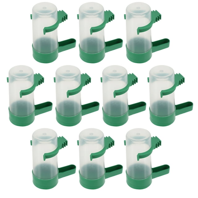 WORGEOUS 10 Pcs Hamster Bird Water Feeder Outdoor Waterer Trough ...