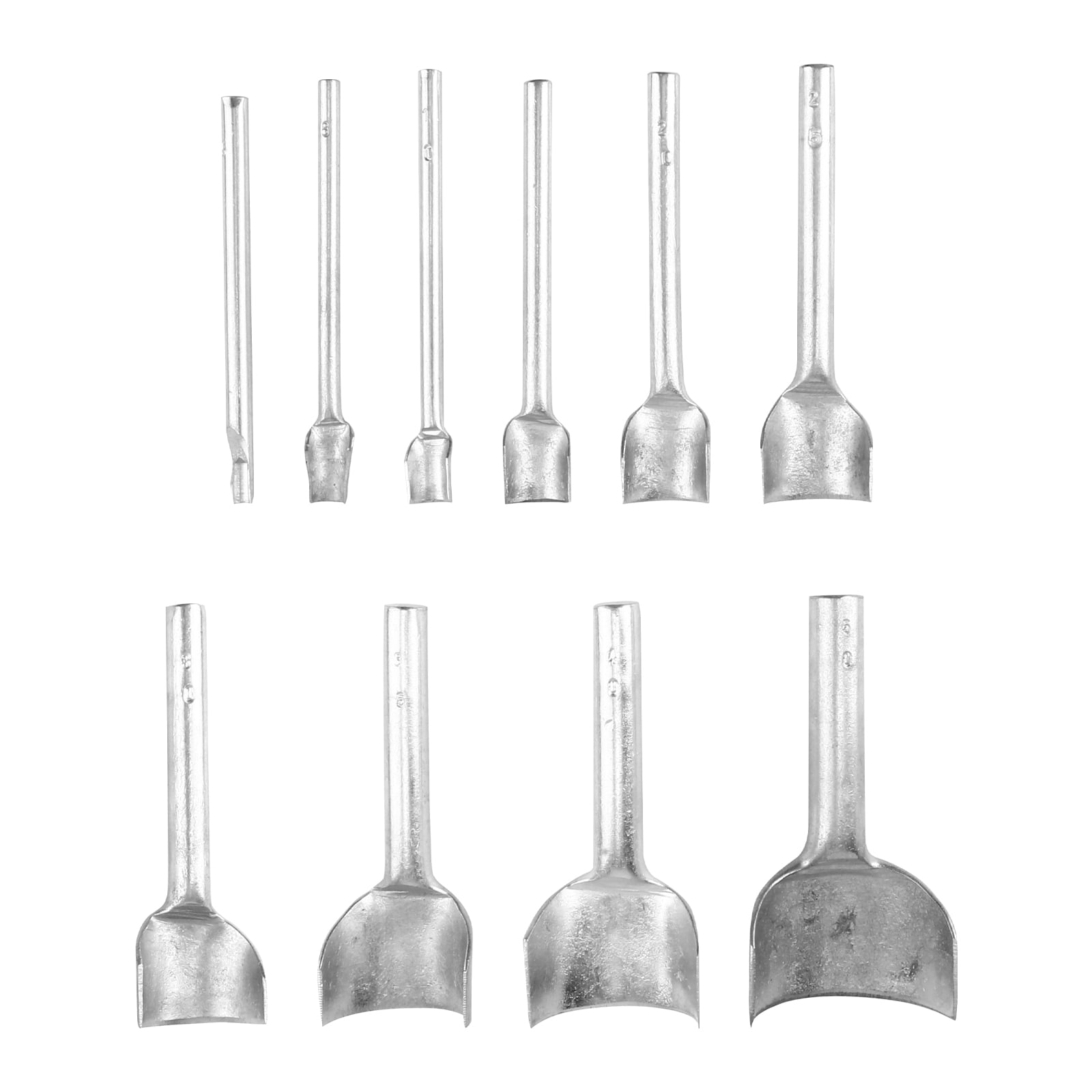 WORGEOUS 10 Pcs Leather Cutter Solid Rivet Tool Quarter Round Cutting ...