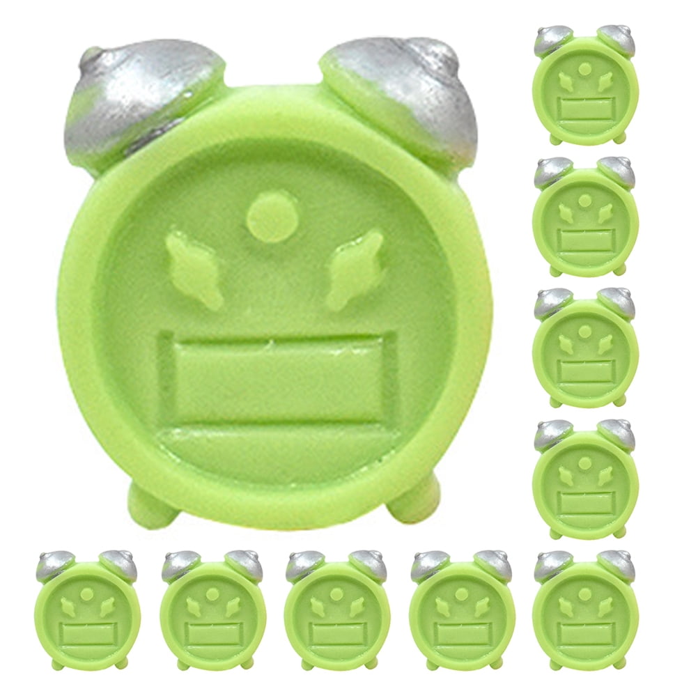 WORGEOUS 10 Pcs Mini House Supplies Miniature Decors Retro Things Clock ...