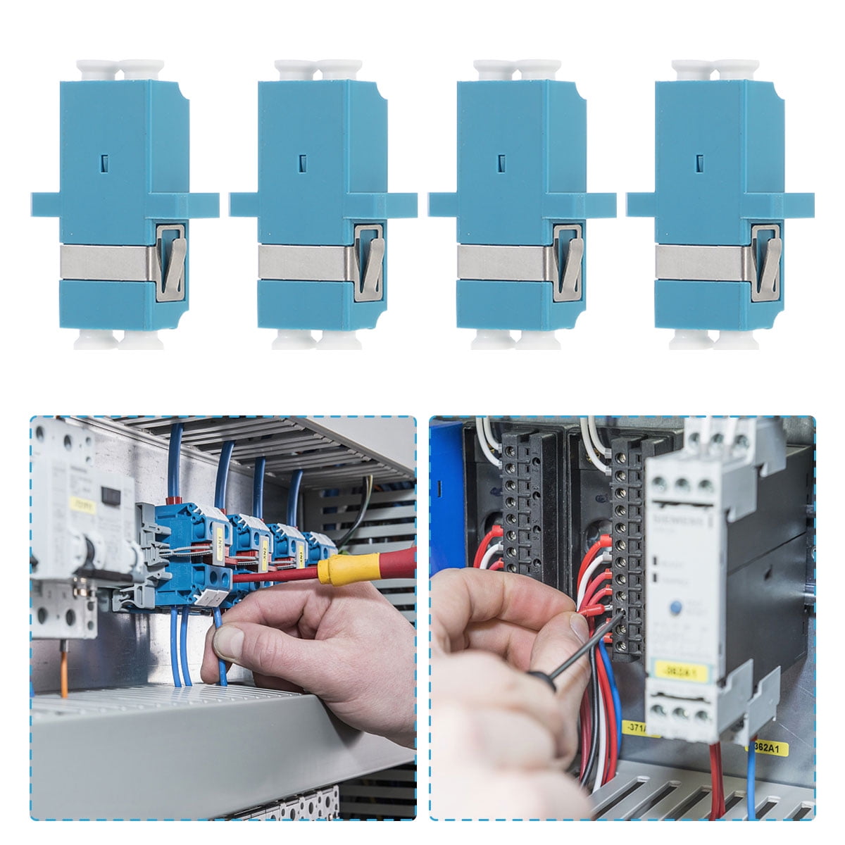 WORGEOUS 10 Pcs Optic Internet Cable Optical Cord Fiber Adapter ...