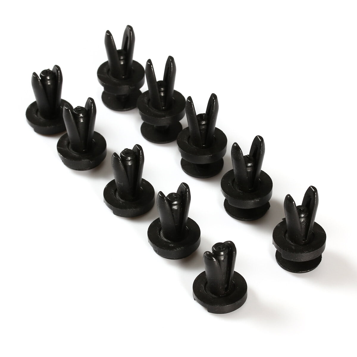 WORGEOUS 10 Pcs Push Retainer for Pin Retainers Clips Door Pusher Black ...